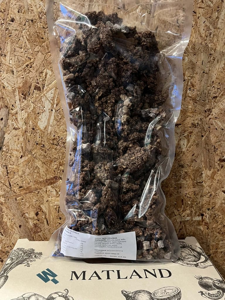 Rúsínu- og döðlugranóla - 650 g poki - Matland